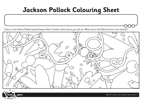 Jackson Pollock Coloring Page At James Loch Blog