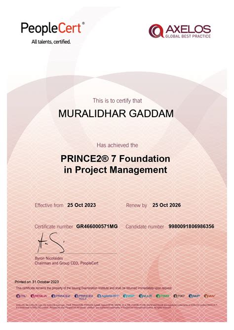 Prince2® 7 Foundation Live Online In English With Official Peoplecert Certification Exam 2