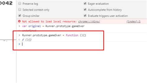 How To Hack Chrome Dinosaur Game With Two Commands Hive
