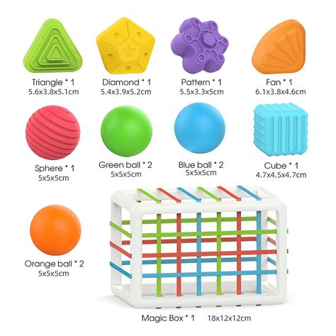 Buy MTFun Shape Sorting Baby Toy For Christmas Gift Sensory Shape Sorter Toys 6pcs Blocks Balls