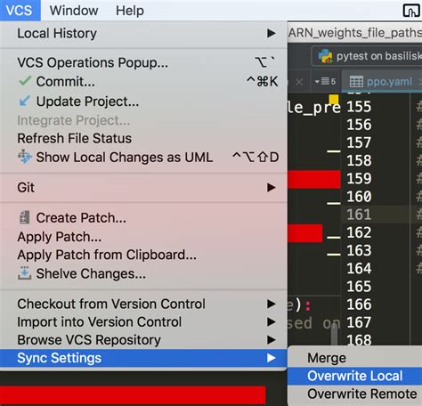 Pycharm Menu Items To Importexport Settings Absent Ides Support