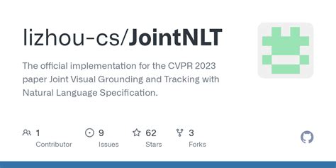 Github Lizhou Cs Jointnlt The Official Implementation For The Cvpr Paper Joint Visual