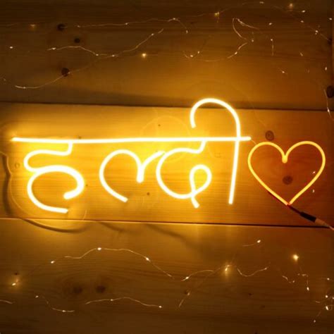 Neon Light Frames For Haldi Ceremony Homafy