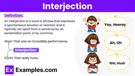 Interjection Examples Sentences