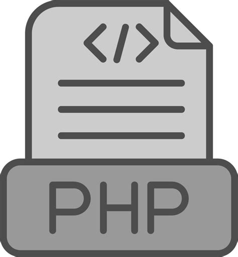 Php File Vector Icon Design 15813632 Vector Art At Vecteezy
