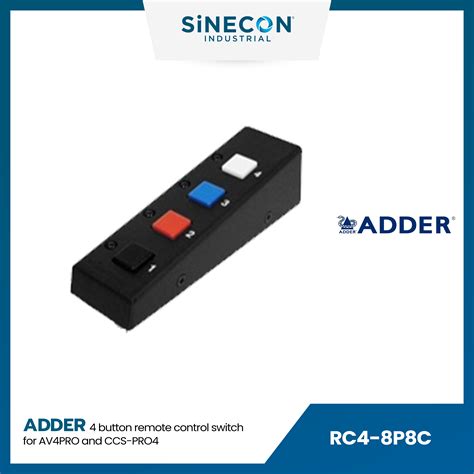Adder Rc4 8p8c 4 Button Remote Control Switch For Av4pro And Ccs Pro4 Sinecon ศูนย์รวมสินค้า