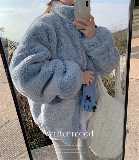 삐뽕언니 비숑 오버핏 퍼자켓3color 남녀공용 유니섹스 커플아우터 퍼 양털 덤블 뽀글이 깔깔이 후리스 플리스 오버핏 하이넥 폴라 보온 한파