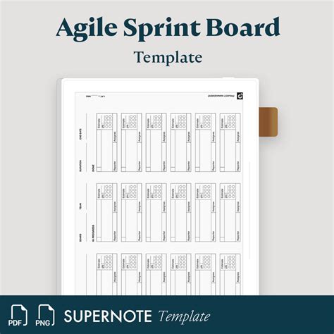 Agile Sprint Board Supernote Templates