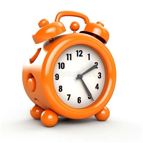 Generative Ai 3d Alarm Clock Stock Illustration Illustration Of