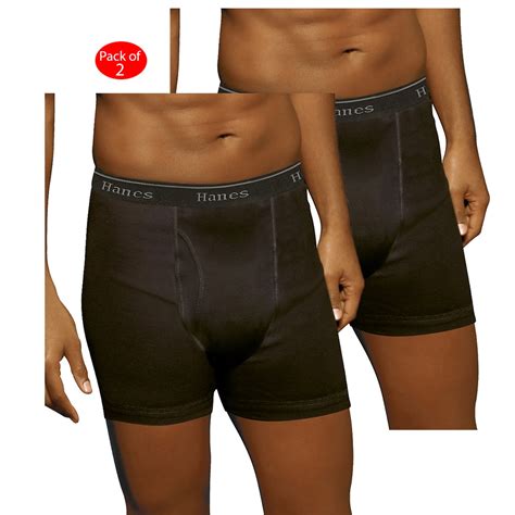 Hanes Hanes Ultimate Mens Tagless No Ride Up Boxer Briefs With