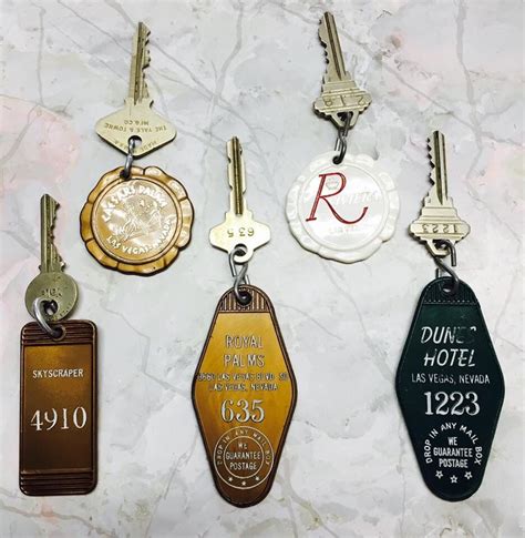Old Hotel Room Keys 1960s Scrolller