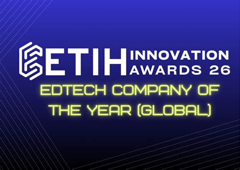 Spotlight On Edtech Company Of The Year Global At The 2026 Innovation