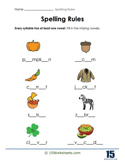 Spelling Rules Worksheets 15 Worksheets Library Worksheets Library