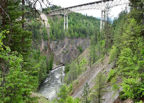 Moyie River Canyon Bridge One Of The Highest Bridges In Idaho