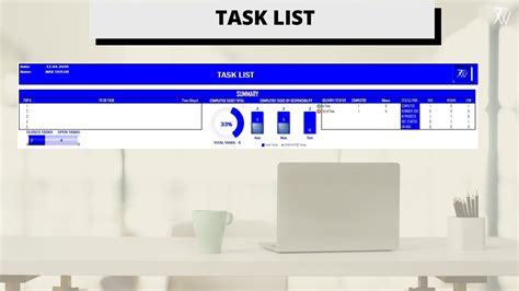 Task List No Vba Filterfunction Excel Template Digital Etsy
