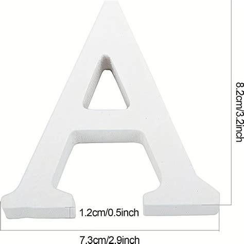 Abjad Berdiri Bebas 3d Huruf Putih Seni Dinding Moden Hiasan Rumah