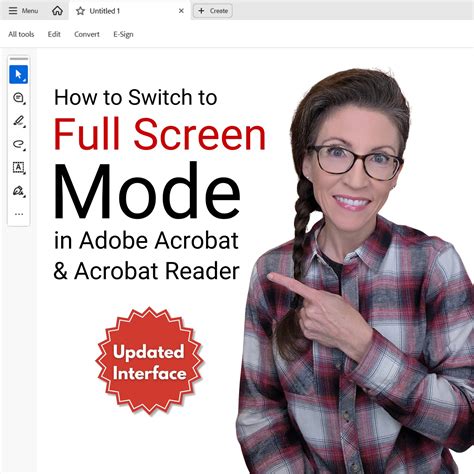 How To Use Full Screen Mode In Adobe Acrobat And Acrobat Reader Older