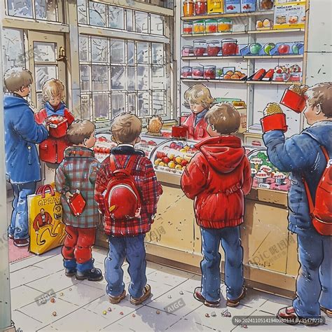 Ai创作图儿童排队雕塑 儿童买零食 超市里的小孩 玩具橱窗 玩具店橱窗 泥人店 80年代托儿所 买水果塑像 九十年代糖果店 苏联卖场 儿童家居橱窗 儿童玩具店橱窗 卖东西的小孩 玩具超市 小