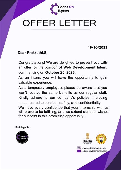 Codesonbytes Webdevelopment Internship Newbeginnings Prakruthi S