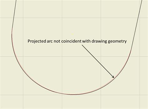 Projected Arc Not Coincident Autodesk Community