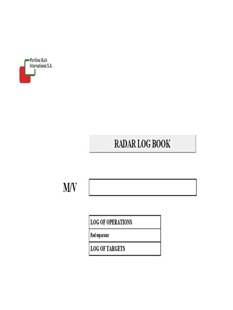Radar Log Pdf