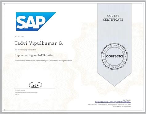 Tadvi Vipulkumar G On Linkedin Sap Certification Professionaldevelopment Careergrowth…