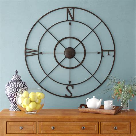 30 Photos Round Compass Wall Decor