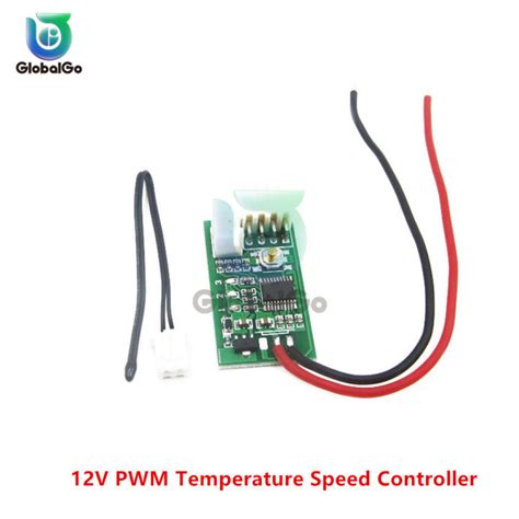 Dc 12v Pwm Temperature Controller Speed Governor Automatic Temp Pwm Speed Controller Switch