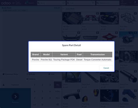 Odoo Pos Auto Spare Parts Automotive Aftermarket Webkul