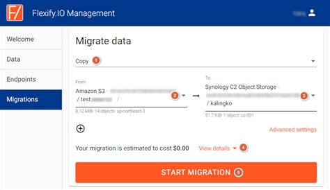 Migrate Data From Other Clouds To C Object Storage Using Flexify IO Synology Knowledge Center