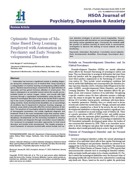 Optimistic Stratagems Of Machine Based Deep Learning Pdf Attention Deficit Hyperactivity