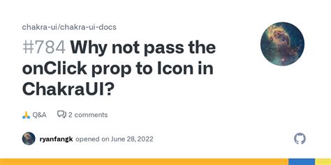 Why Not Pass The Onclick Prop To Icon In Chakraui · Chakra Ui Chakra Ui Docs · Discussion 784