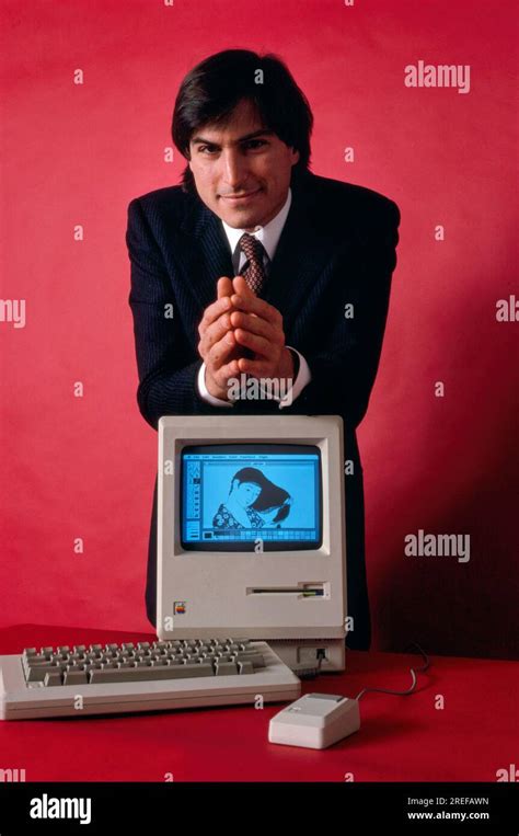 Steve Jobs Co Founder Of Apple Computer Company With The Apple