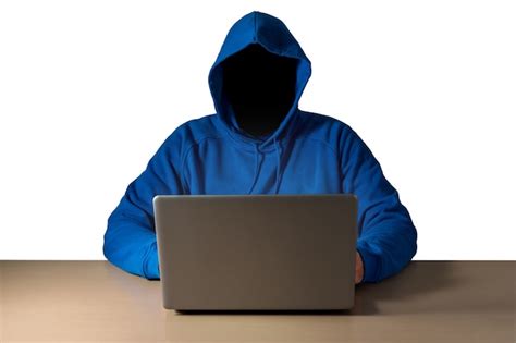 Premium Photo Computer Hacker Steals Data From Laptop