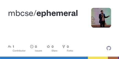 Github Mbcseephemeral