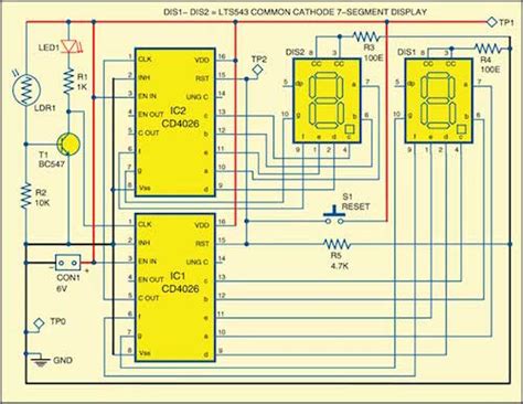 7 Segment Display Counter Circuit Using Ic 555 Timer