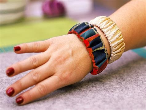 Easy Diy Fabric Bangles Handmade Fabric Bangle Using A Tiny Piece Of