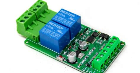 Buy 12V Modbus RTU 2 Channel Relay Module Support RS485 TTL Communication Online In India At