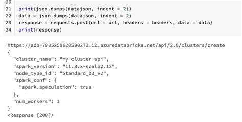 Databricks Apis Clusters List Create E Delete