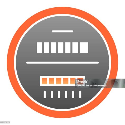 전기 전력 플랫 아이콘을 측정하기위한 카운터 박스 트렌디 한 플랫 스타일의 전기 카운터 색상 아이콘 웹 및 응용 프로그램을 위해 설계된 전기 장치 그라데이션 스타일 디자인