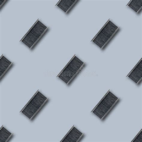 Seamless Staple Staples Pattern At Magnification Stock Image Image Of