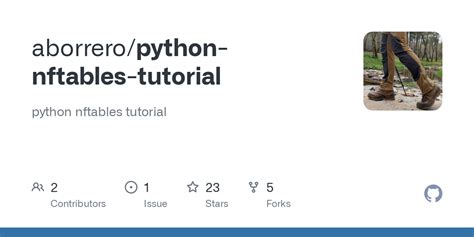 GitHub Aborrero Python Nftables Tutorial Python Nftables Tutorial