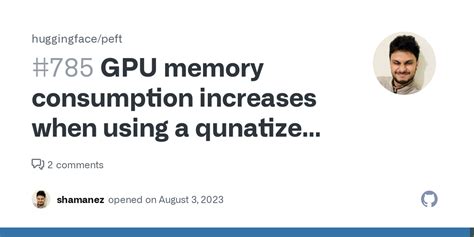 GPU Memory Consumption Increases When Using A Qunatized Model With The