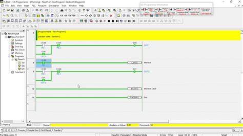 Cx Programmer Interlock And Interlock Clear Internal Relay And Holding Relay Youtube