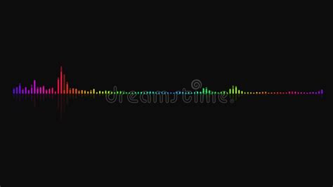 Abstract Audio Visualizer Equalizer Digital Illustration Backdrop Stock Illustration
