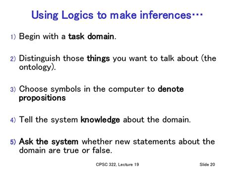 Propositional Logic Intro Syntax Computer Science Cpsc322 Lecture Ppt