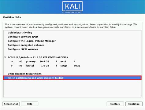 how to install kali linux step by step with screenshots