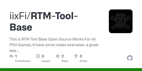 Github Iixfirtm Tool Base This Is Rtm Tool Base Open Source Works For All Ps3 Games It Have