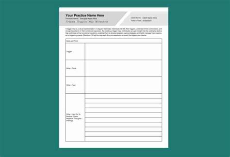 Trauma Triggers Map Worksheet Pdf Therapybypro