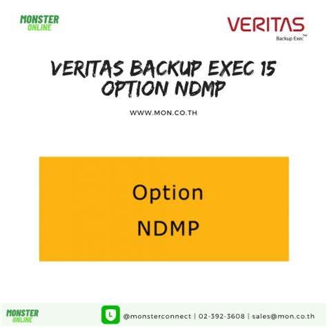 Veritas Backup Exec 15 Option Ndmp — Monster Online